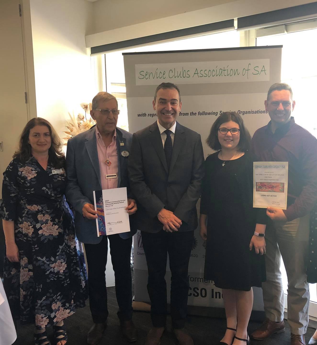 Service Clubs Assoc of SA Awards 2021 - The Lions Club of the City of ...